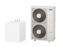 HITACHI Yutaki S80 Hochtemperatur-Wärmepumpe Set RWH-5.0NFE + RAS-5WHNPE - 400V Ausführung